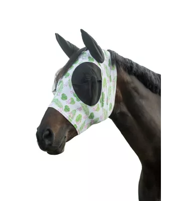 Maski i frędzle chroniące konia przed owadami